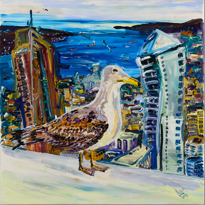 İstanbul Kanvas Tablo - Seagull at Point Hotel 18th Floor, Kanvas Tablo ...